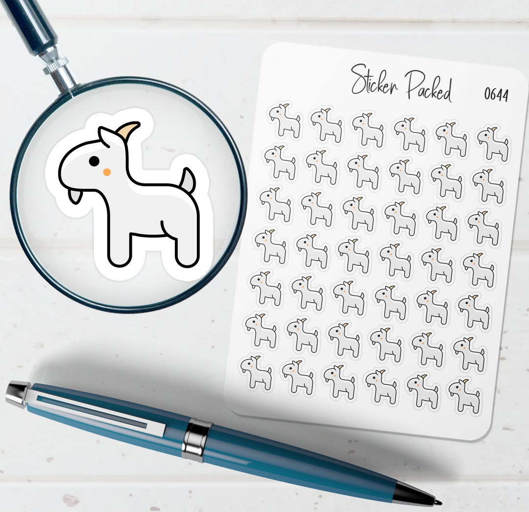 Baby Goat Planner Sticker Baby Goat Icon Sticker Baby Goat Sticker - Etsy