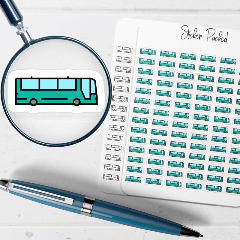 Bus Stickers - Etsy