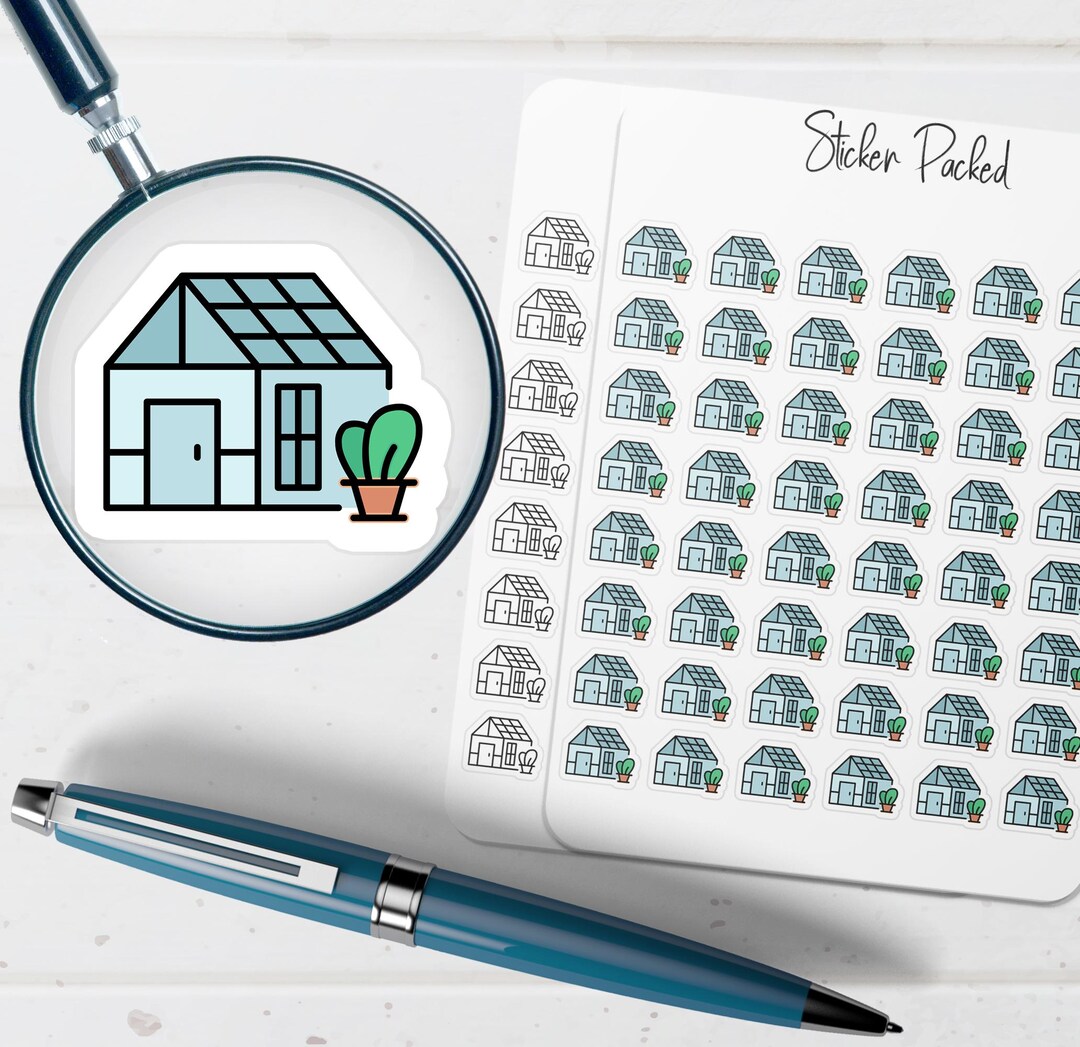 Greenhouse Planner Sticker Greenhouse Icon Sticker Greenhouse Sticker ...