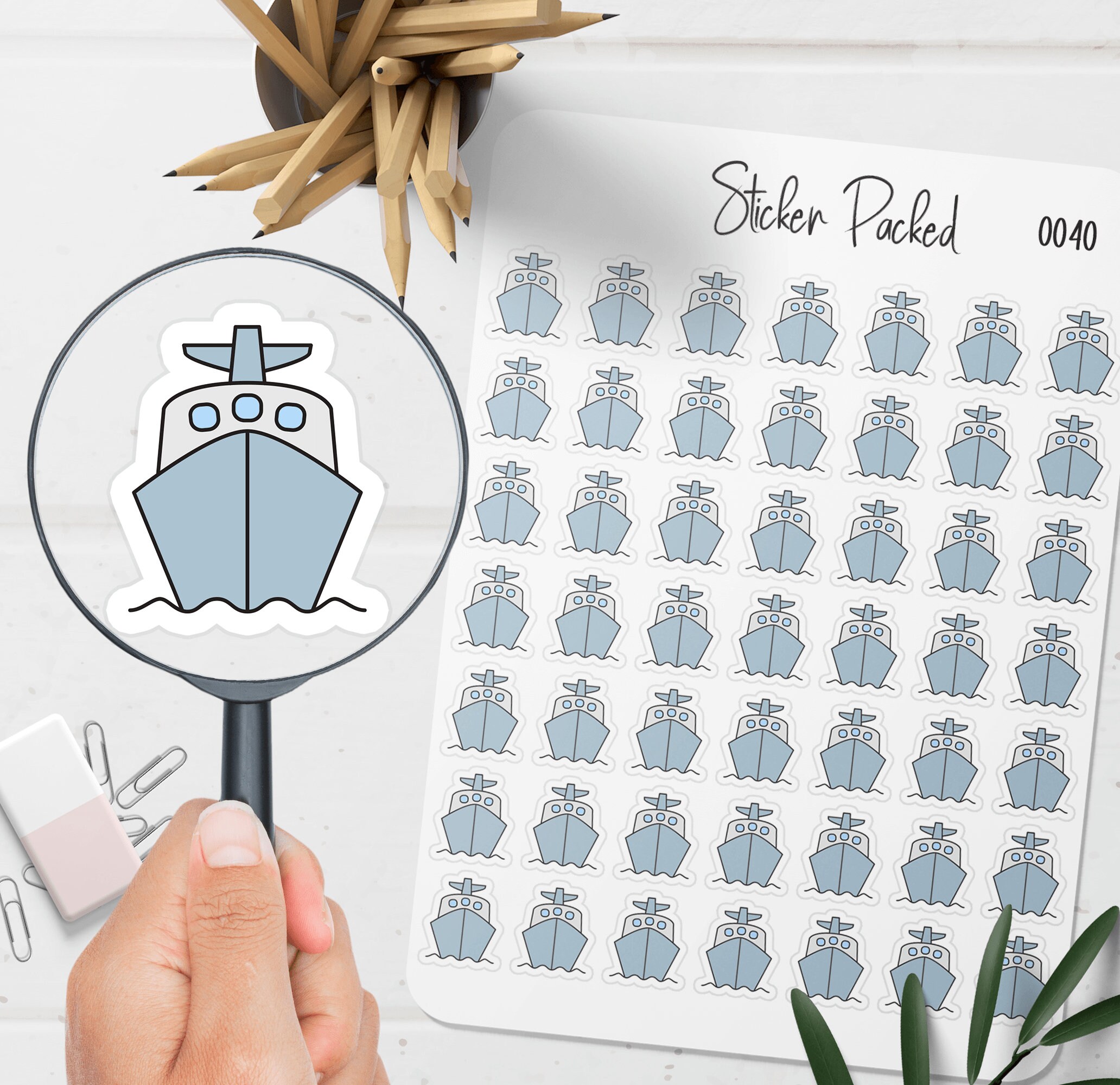 Ship Stickers Travel Planner Stickers Boat Stickers for - Etsy