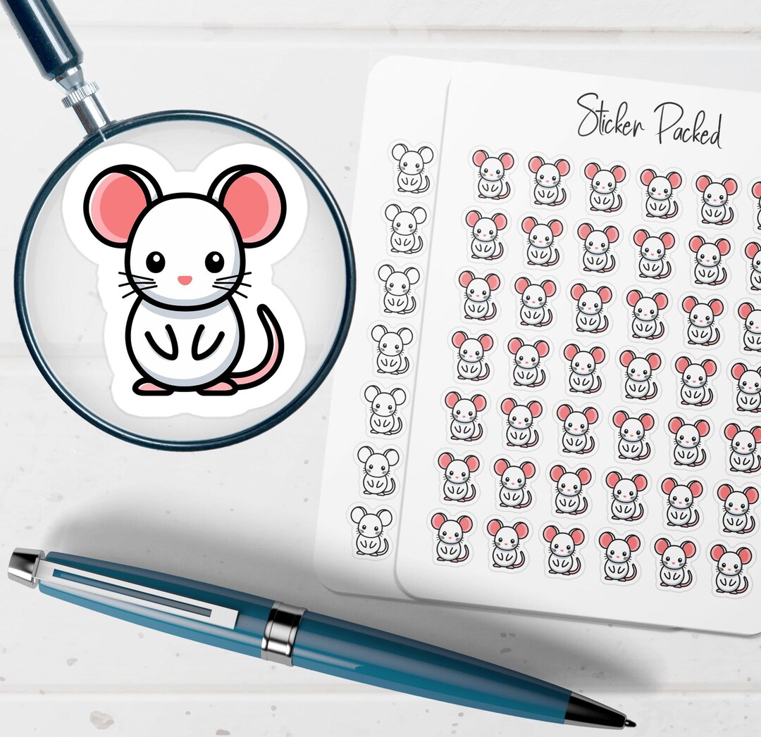 Cute Mouse Planner Sticker Cute Mouse Icon Sticker Cute Mouse Sticker ...