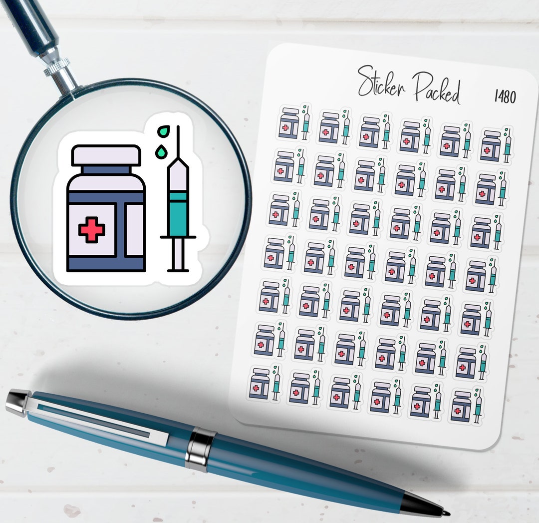 Medication Planner Sticker Medication Icon Sticker Medication Sticker ...