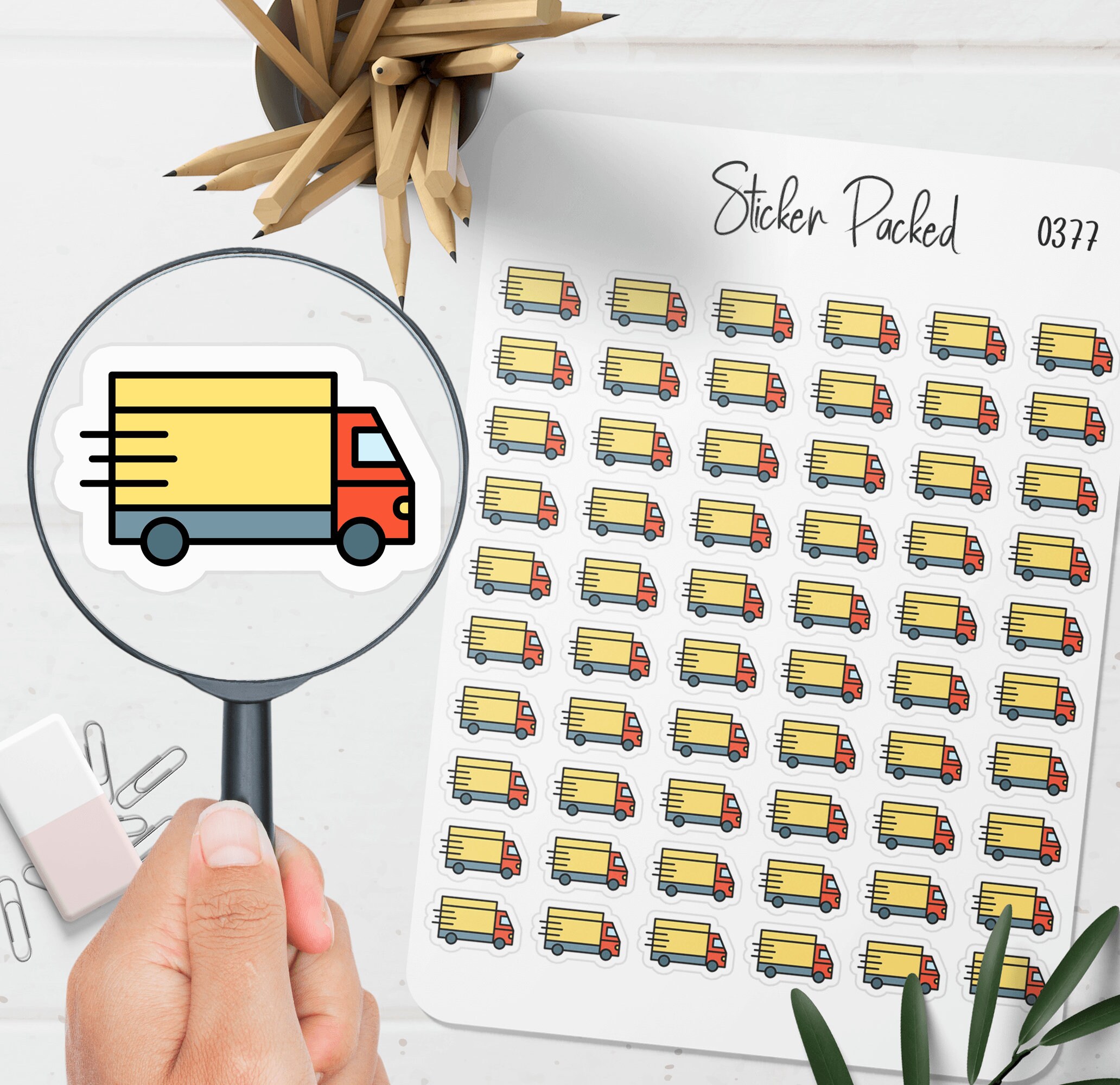 Delivery Truck Planner Sticker Delivery Truck Icon Sticker - Etsy