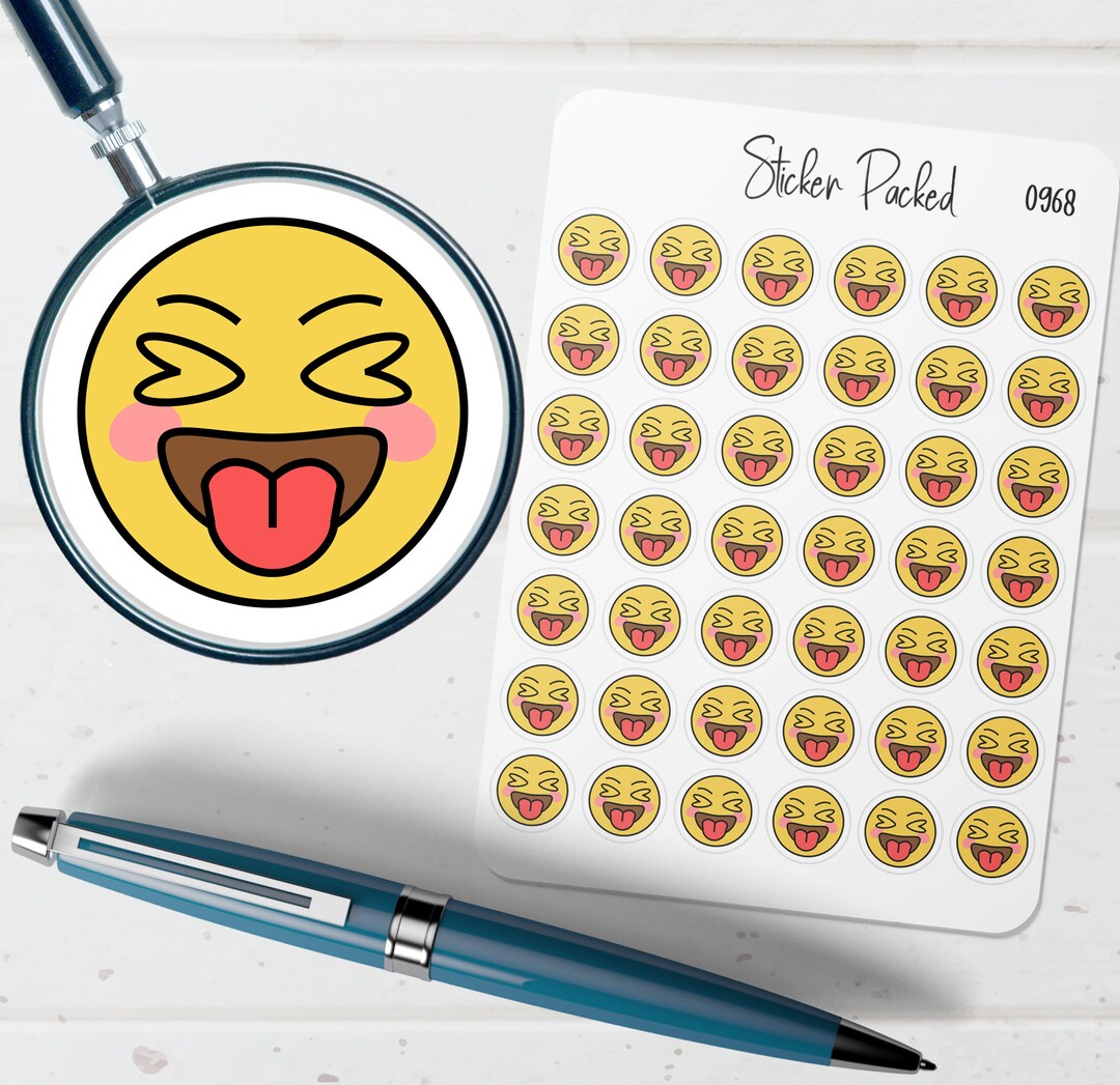 Tongue Out Emoji Planner Sticker Tongue Out Emoji Icon Sticker Tongue