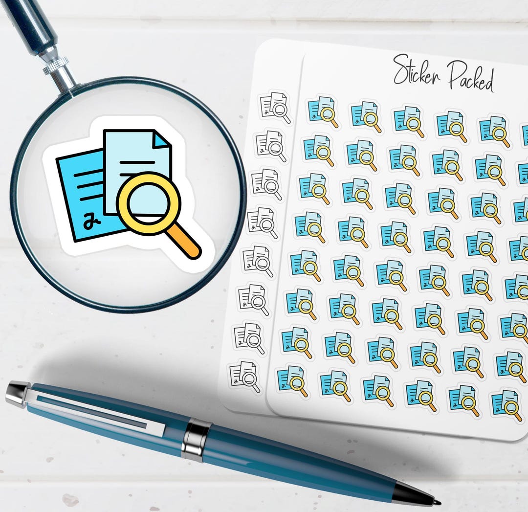Research Planner Sticker Research Icon Sticker Research Sticker - Etsy