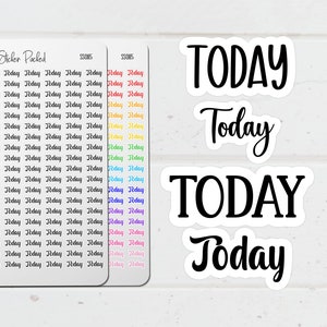 Today Planner Sticker Today Script Sticker Today Word Sticker Today ...