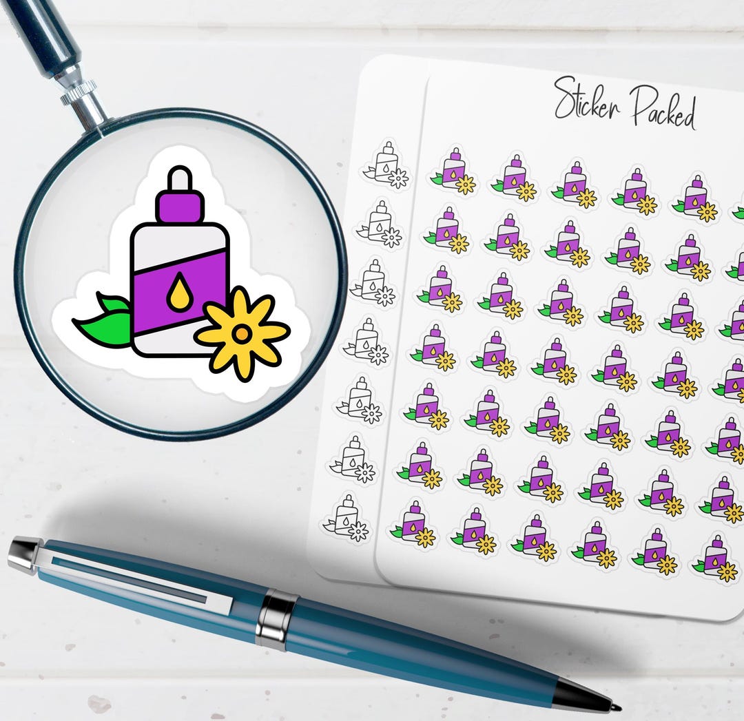 Essential Oil Planner Sticker Essential Oil Icon Sticker Essential Oil ...