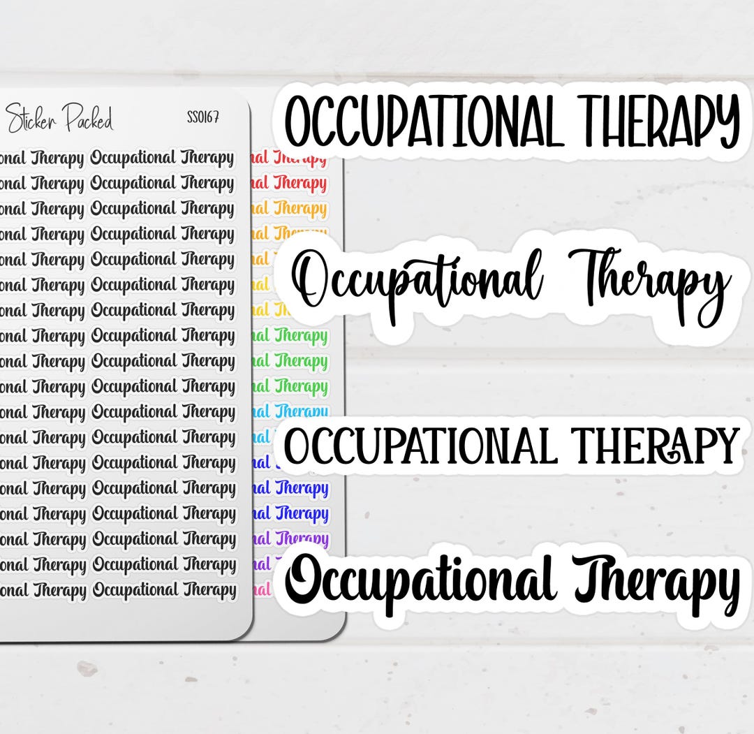 Occupational Therapy Planner Sticker Occupational Therapy Script ...