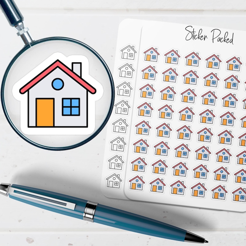 Cats in House Sticker - Etsy