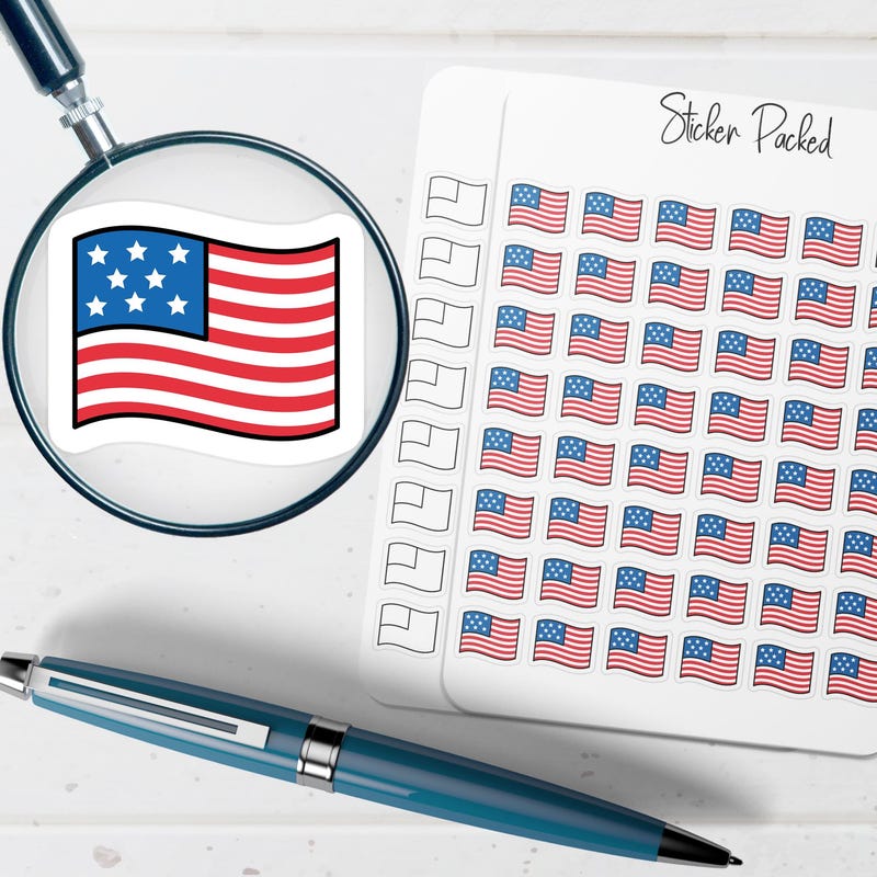 Flag Planner Stickers - Etsy