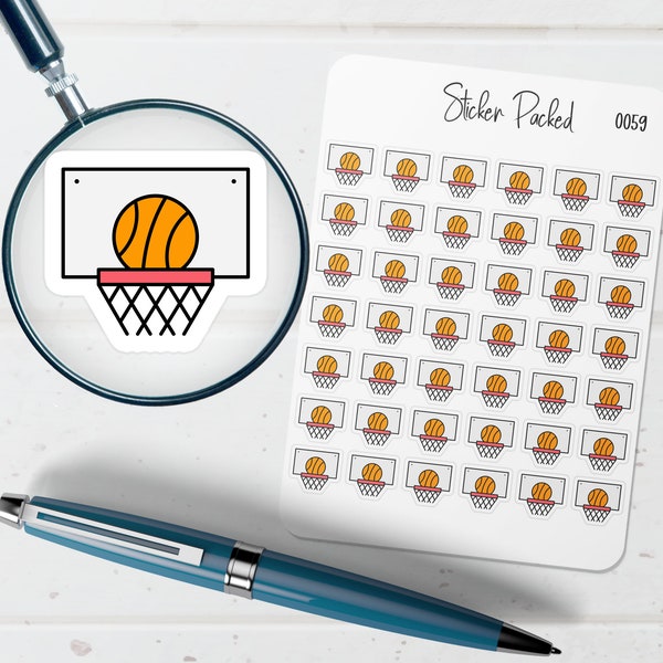 Basketball Hoop Stickers - Etsy