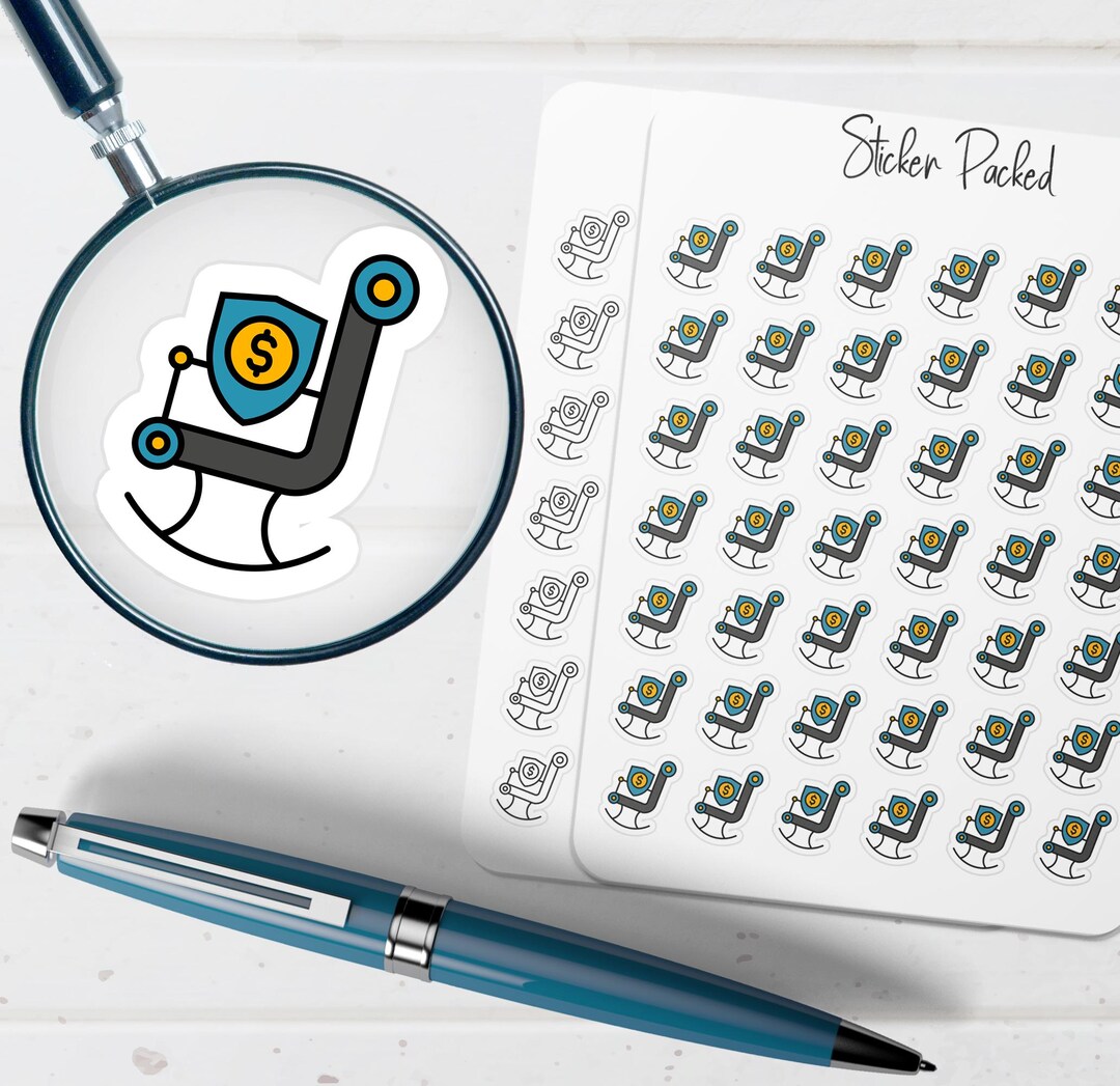 Retirement Chair Planner Sticker Retirement Chair Icon Sticker ...