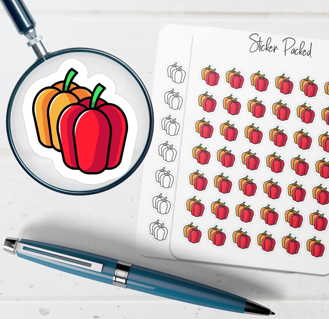 Bell Peppers Planner Sticker Bell Peppers Icon Sticker Bell Peppers ...