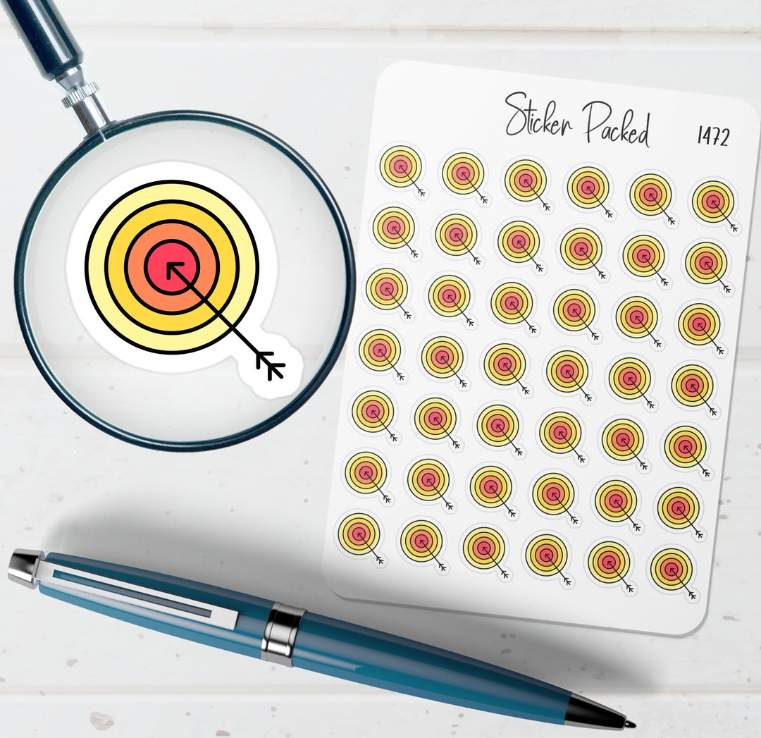 Goal Planner Sticker Goal Icon Sticker Goal Sticker - Etsy