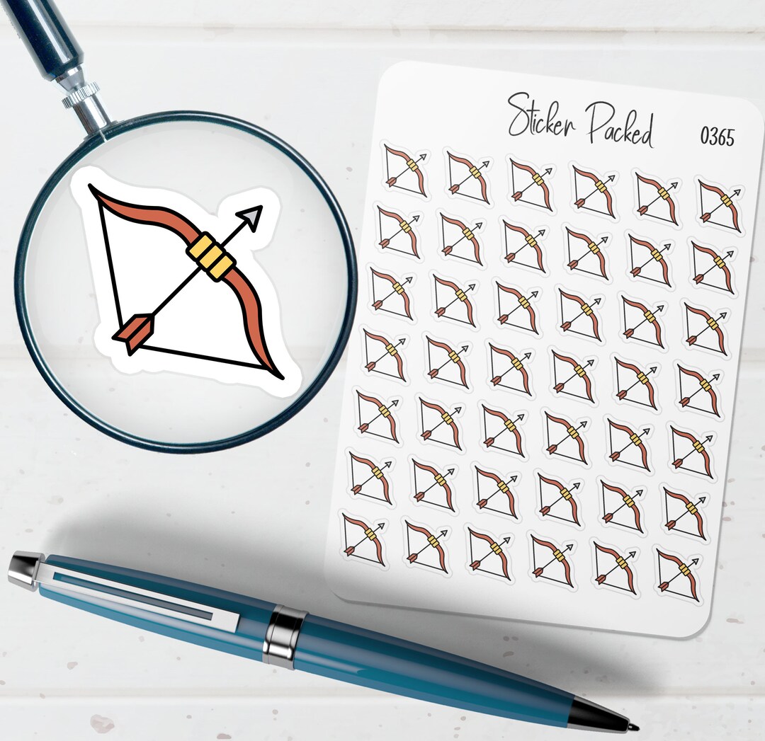 Bow and Arrow Planner Sticker Bow and Arrow Icon Sticker Bow and Arrow ...