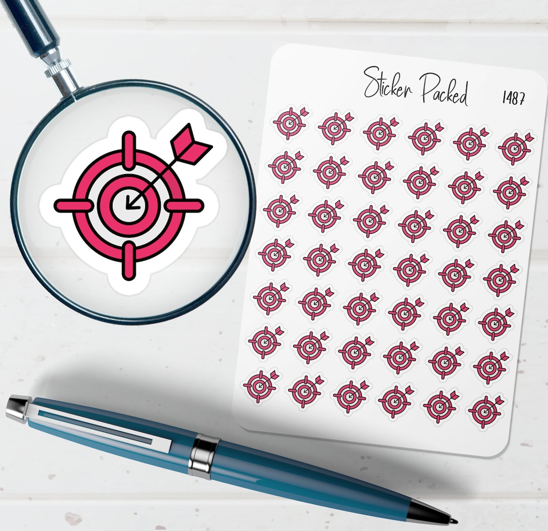 Objective Planner Sticker Objective Icon Sticker Objective Sticker - Etsy