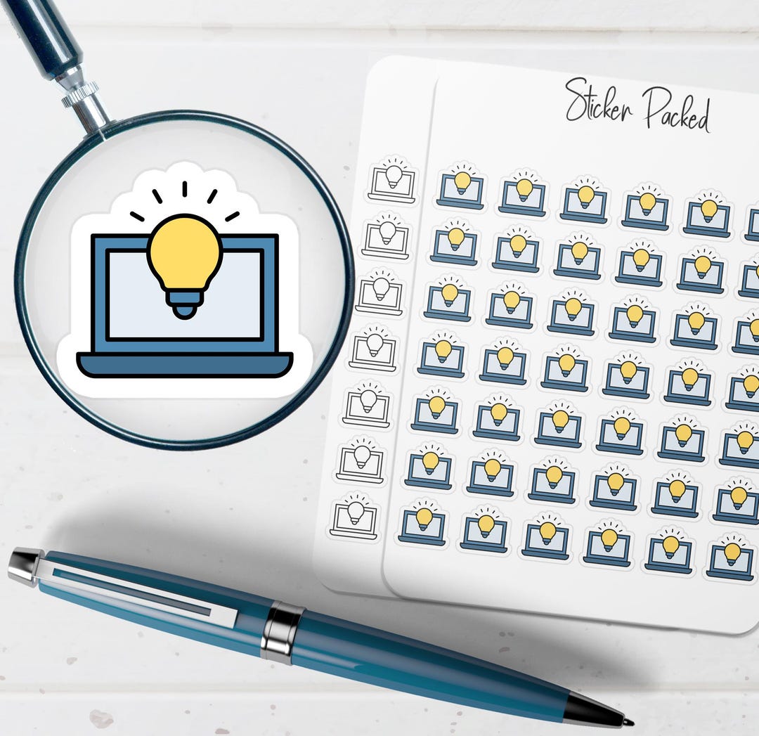 Idea Planner Sticker Idea Icon Sticker Idea Sticker - Etsy