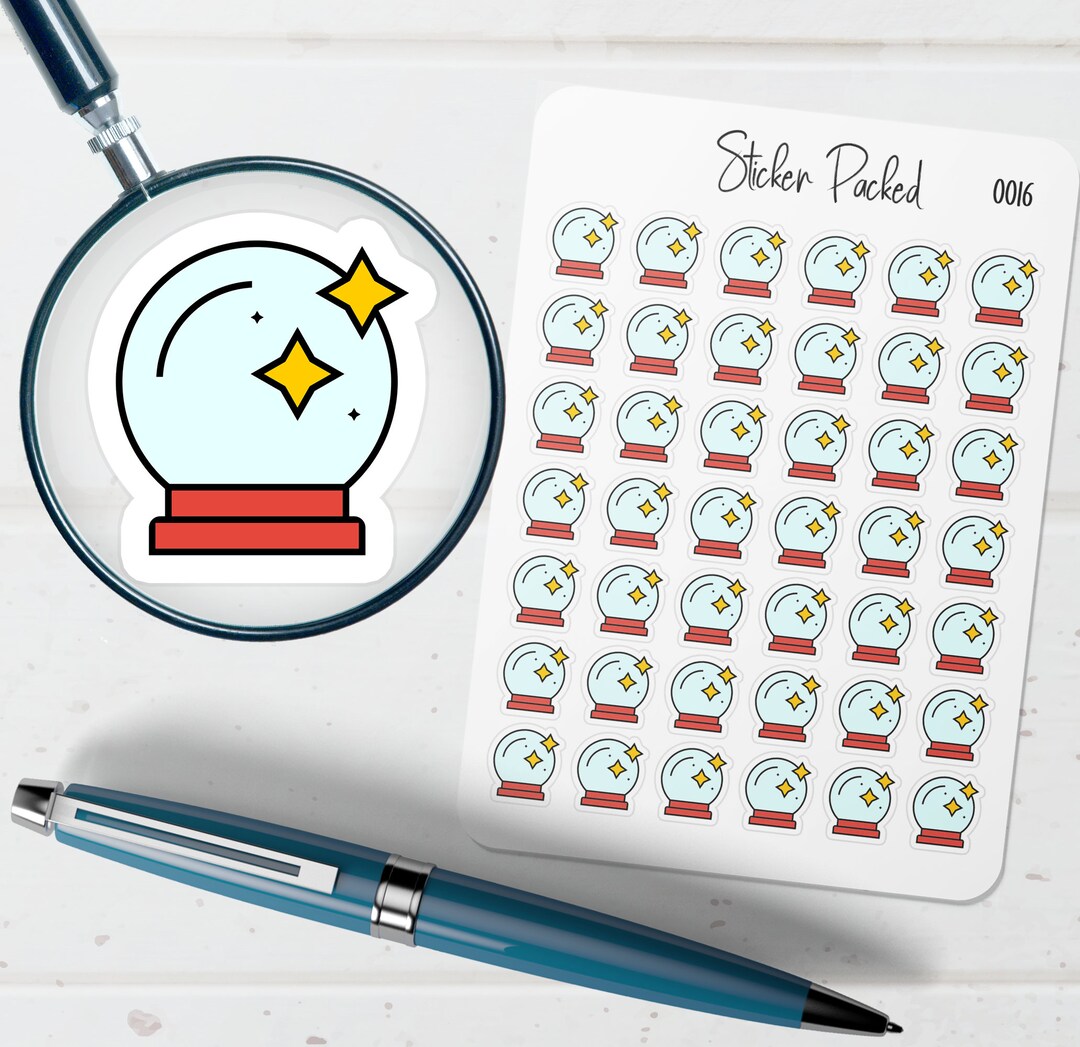 Crystal Ball Planner Stickers Fortune Telling Planner Stickers Witch ...