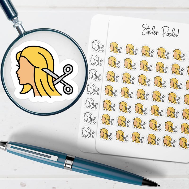 Icon Stickers Mini Hair - Etsy