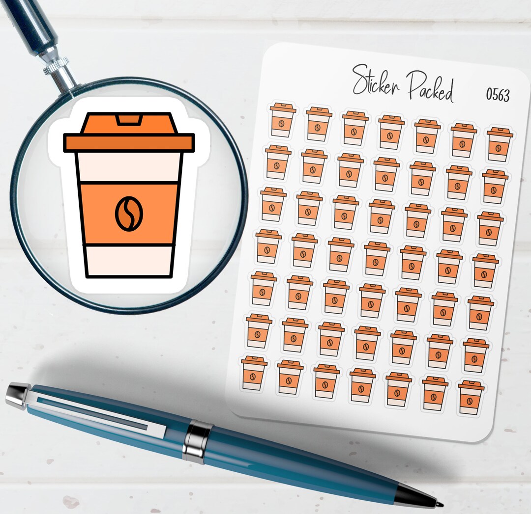 Coffee to Go Planner Sticker Coffee to Go Icon Sticker Coffee to Go ...
