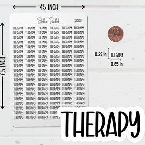 Therapy Planner Sticker Therapy Script Sticker Therapy Word Sticker ...