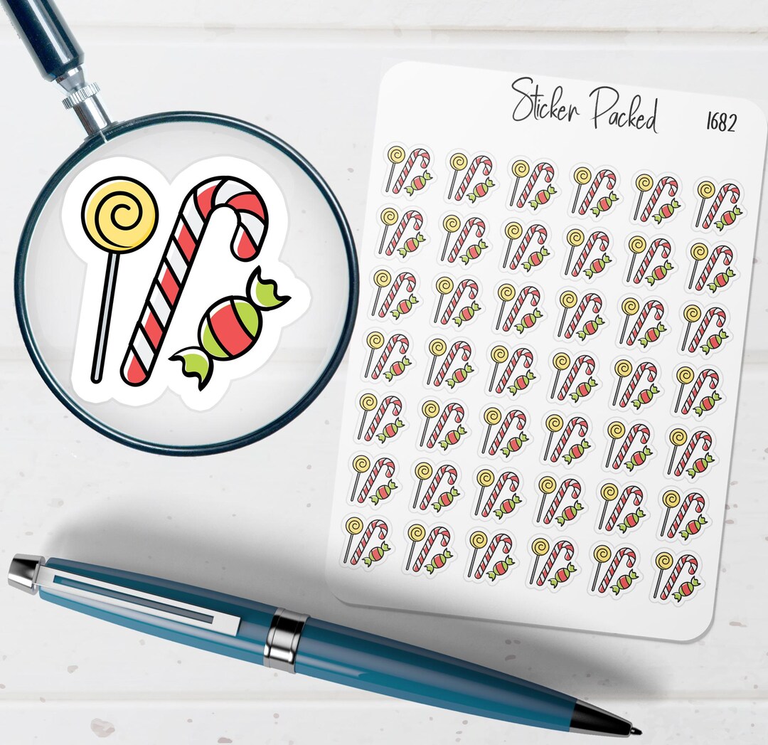 Christmas Candy Planner Sticker Christmas Candy Icon Sticker Christmas ...