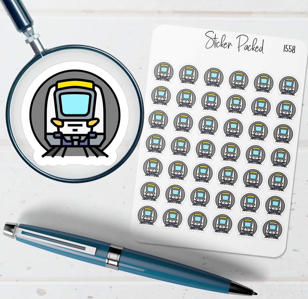 Subway Planner Sticker Subway Icon Sticker Subway Sticker - Etsy