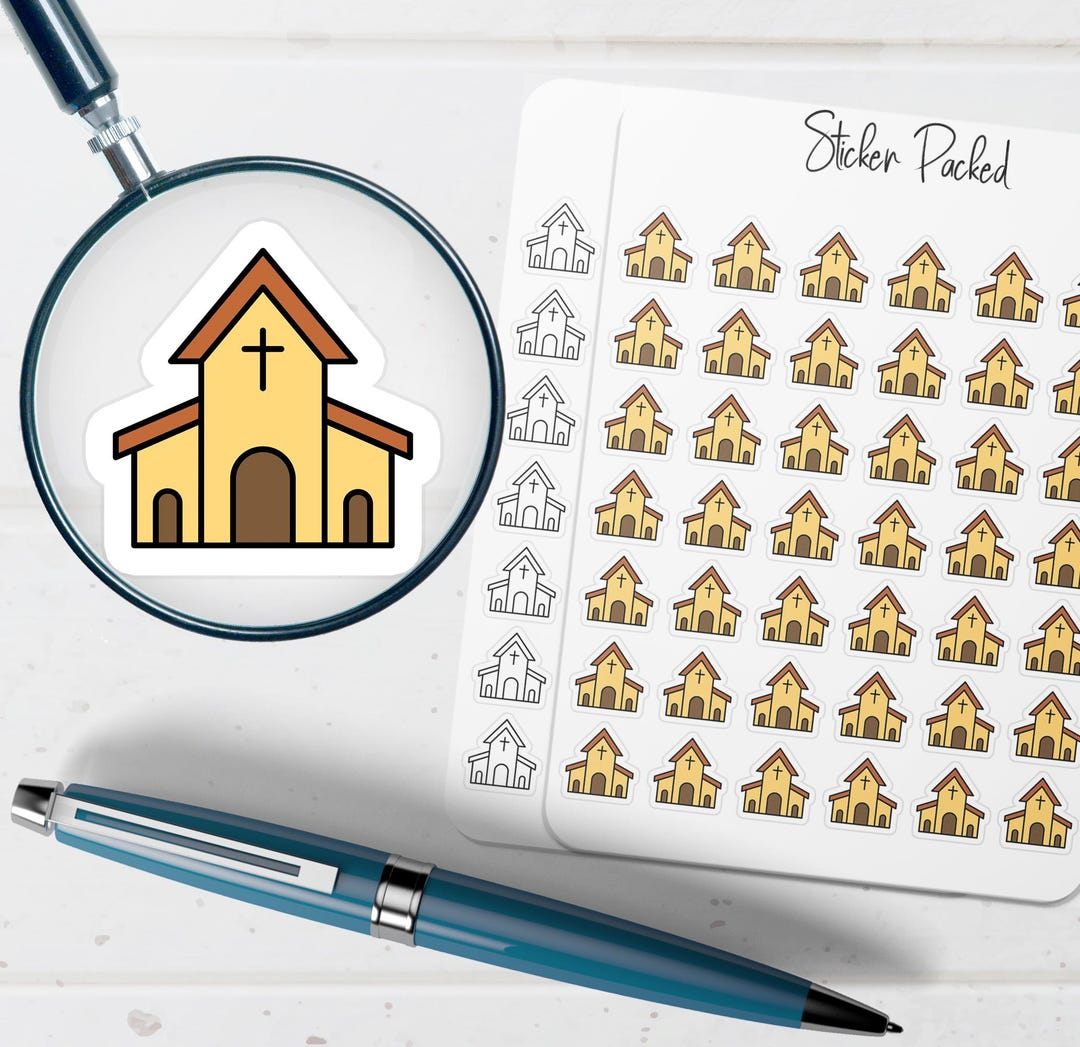 Church Planner Stickers Religious Planner Stickers Religion Stickers ...