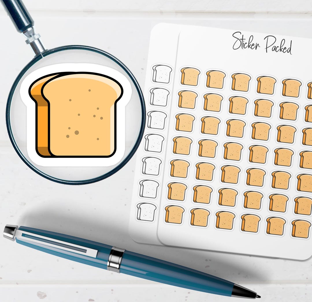Slice of Bread Planner Sticker Slice of Bread Icon Sticker Slice of ...