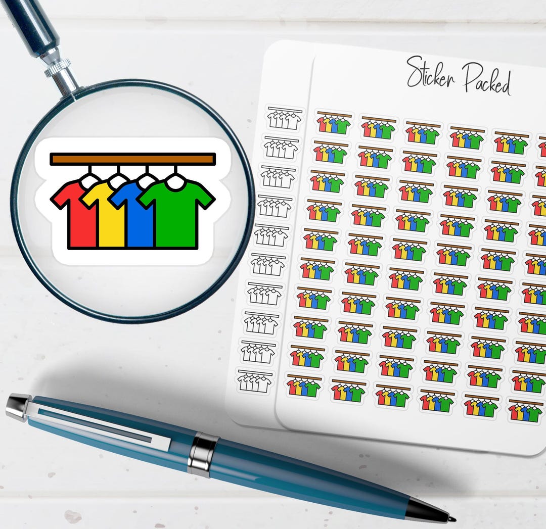 Shirts Planner Sticker Shirts Icon Sticker Shirts Sticker - Etsy