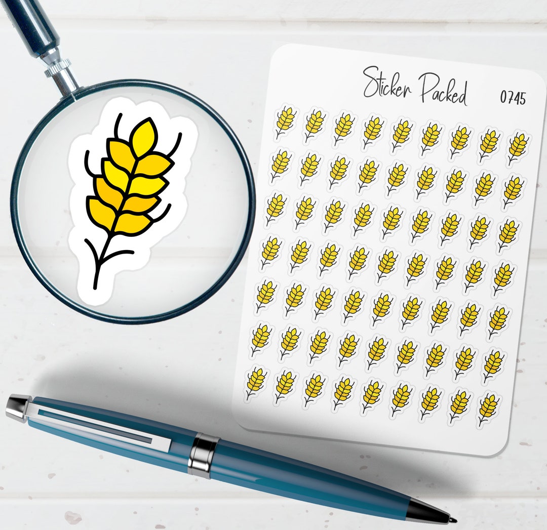 Wheat Planner Sticker Wheat Icon Sticker Wheat Sticker - Etsy