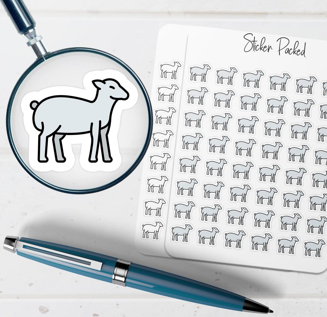 Lamb Planner Sticker Lamb Icon Sticker Lamb Sticker - Etsy
