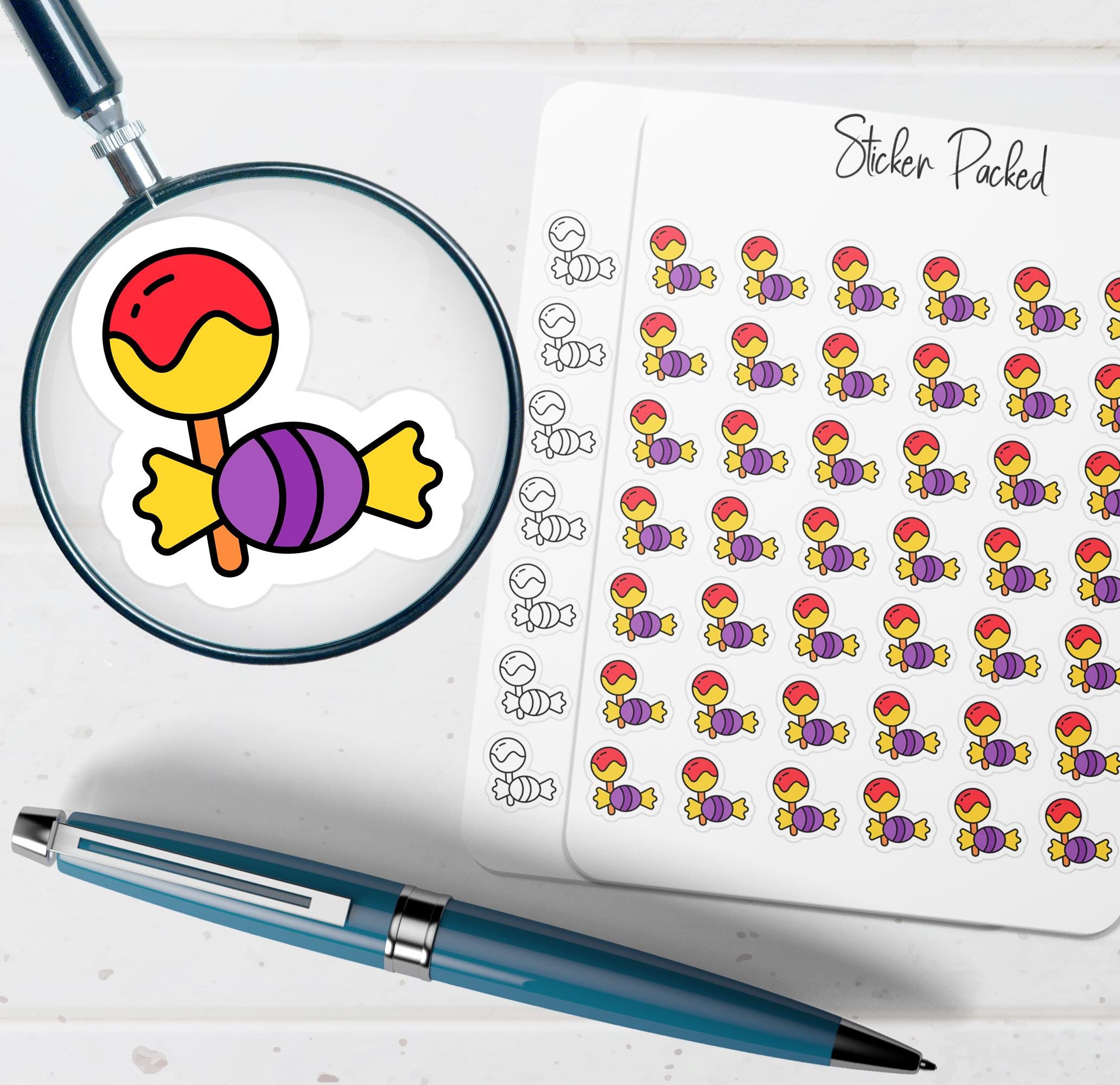 Candy Planner Sticker Candy Icon Sticker Candy Sticker - Etsy