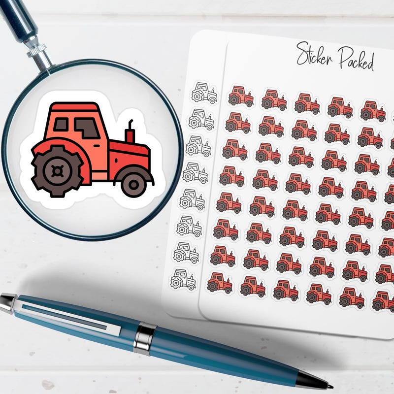 Tractor Stickers - Etsy