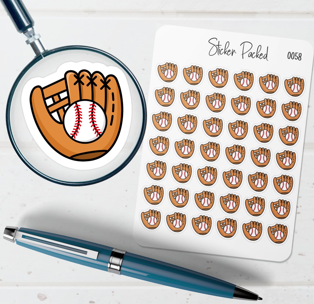 Baseball Glove Planner Sticker Baseball Glove Icon Sticker Baseball ...