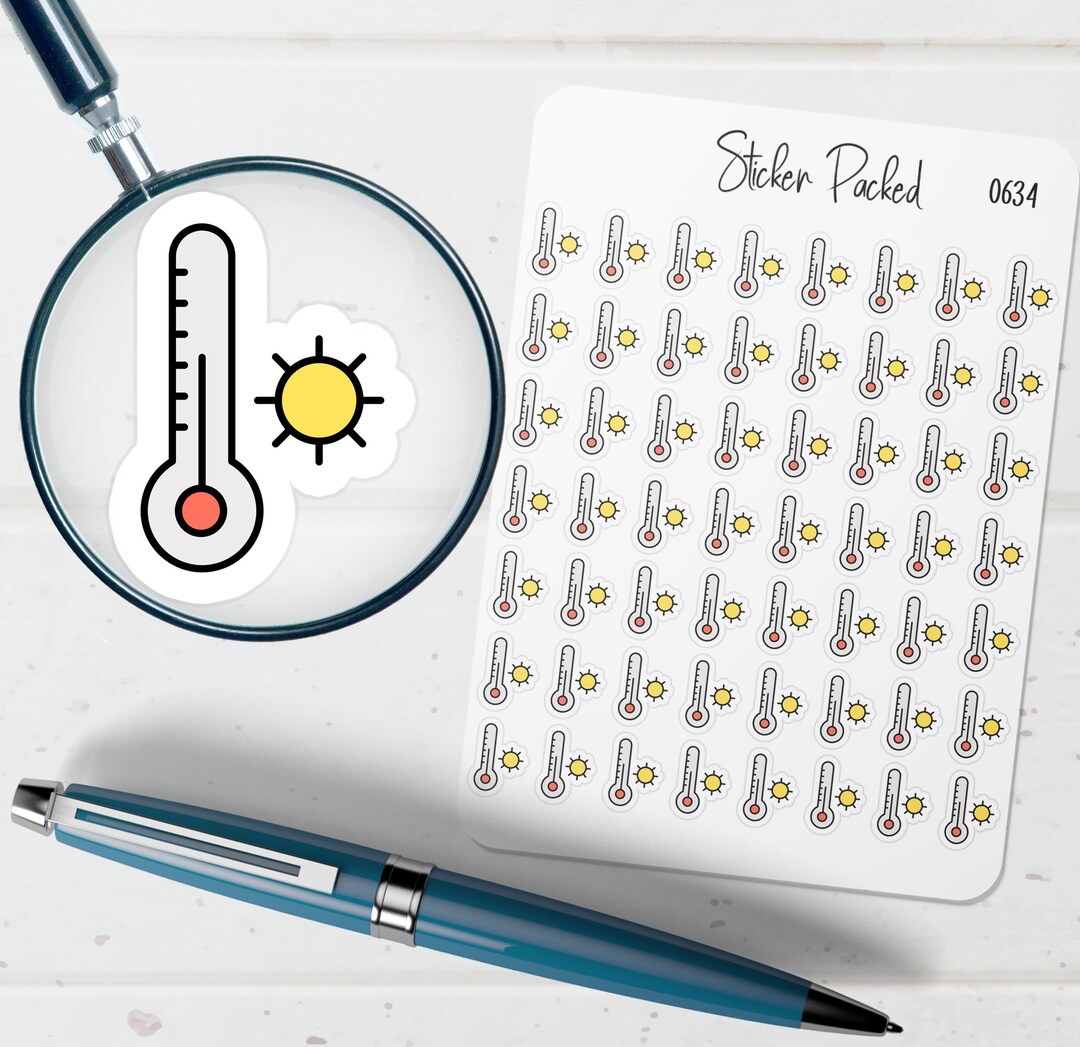 Warm Planner Sticker Warm Icon Sticker Warm Sticker - Etsy