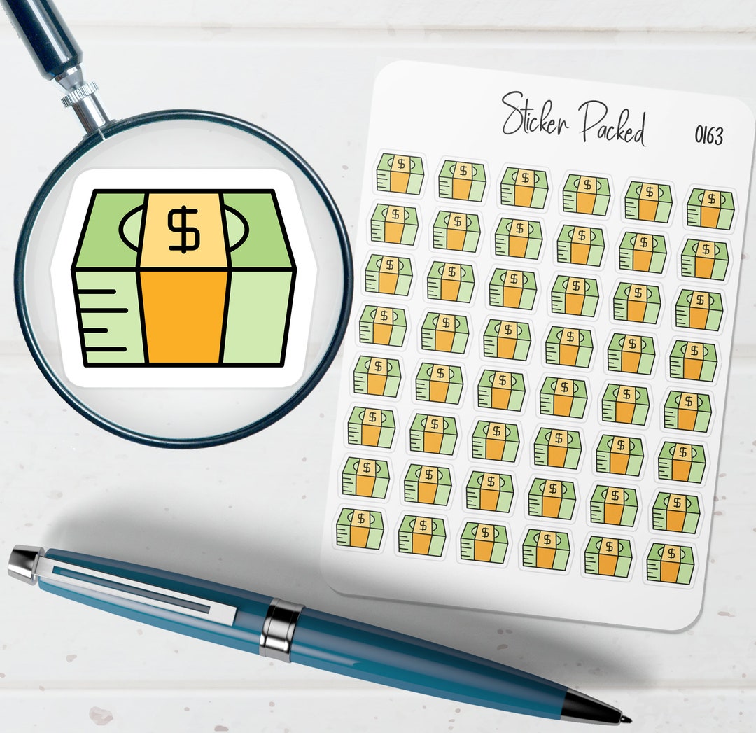 Cash Planner Sticker Cash Icon Sticker Cash Sticker - Etsy