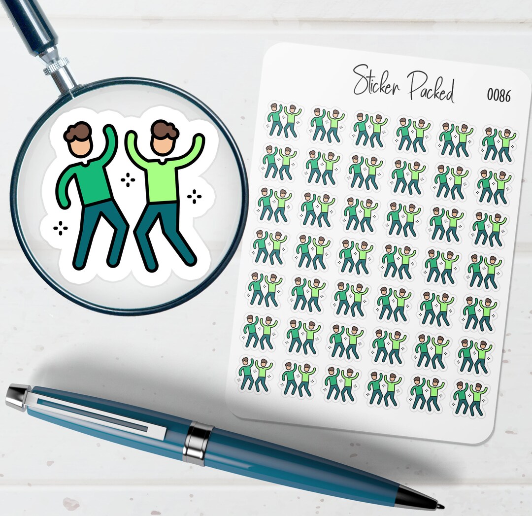 Dance Party Planner Sticker Dance Party Icon Sticker Dance Party ...