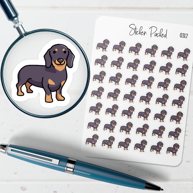 Dachshund Sticker - Etsy
