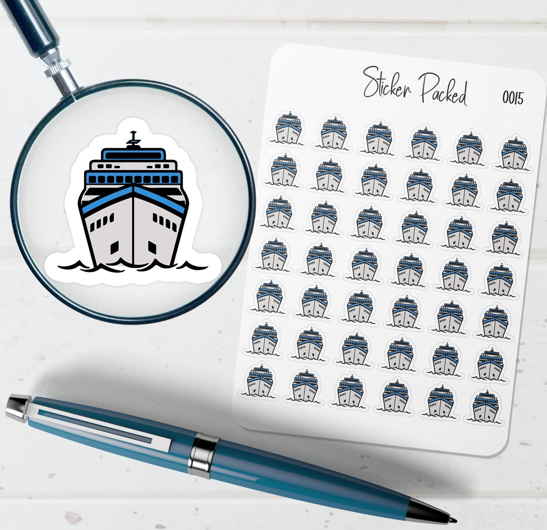 Cruise Ship Planner Stickers Cruise Ship Stickers Vacation Stickers for Planners Travel Planner ...
