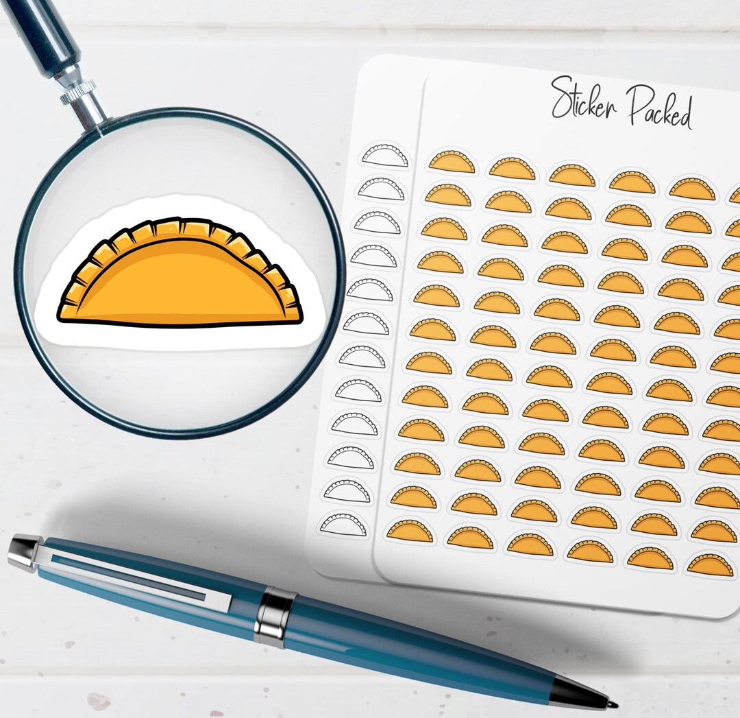 Beef Patty Planner Sticker Beef Patty Icon Sticker Jamaican Beef Patty ...