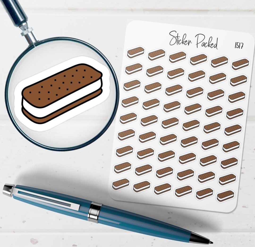 Ice Cream Sandwhich Planner Sticker Ice Cream Sandwhich Icon Sticker ...