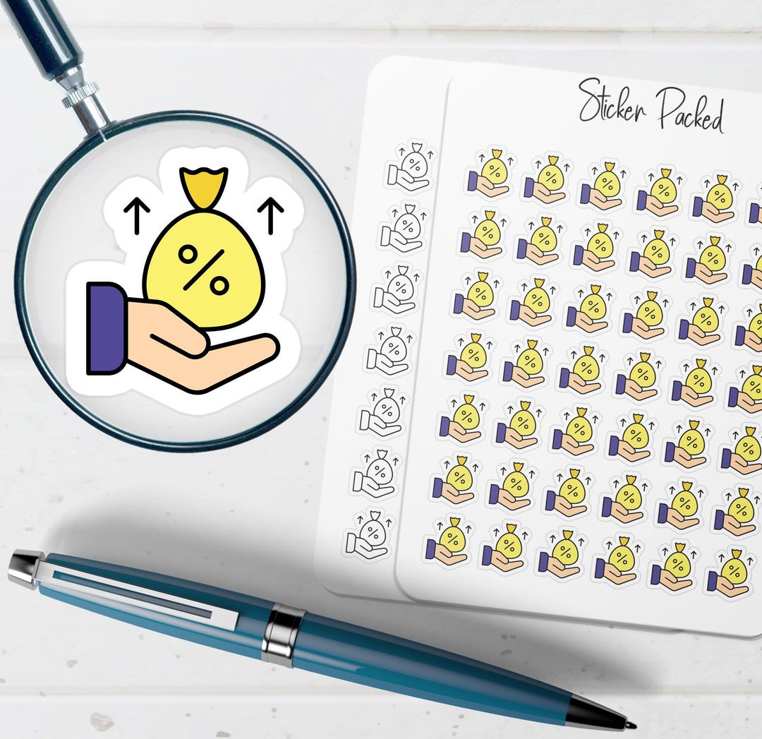 Finance Interest Planner Sticker Finance Interest Icon Sticker Finance ...