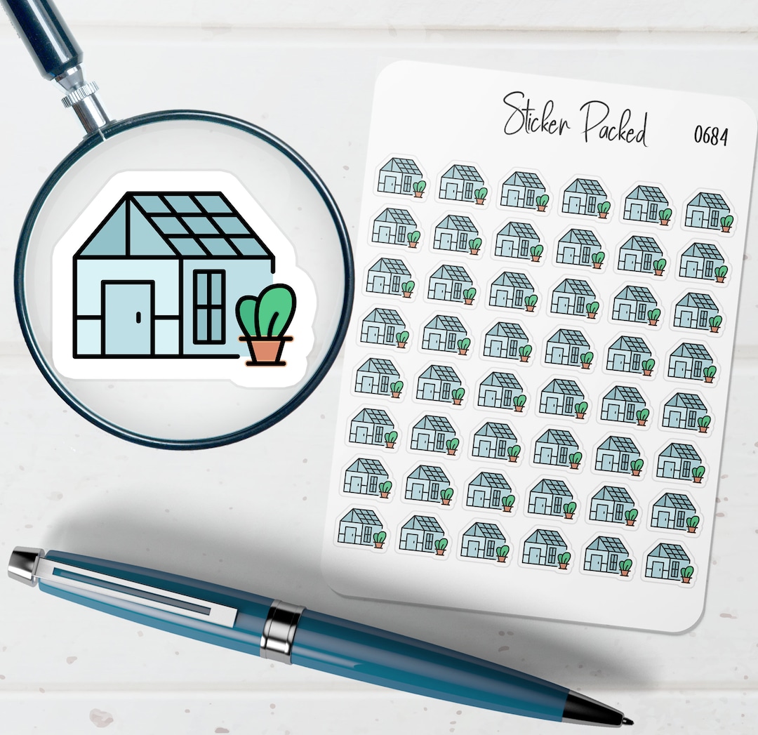 Greenhouse Planner Sticker Greenhouse Icon Sticker Greenhouse Sticker ...