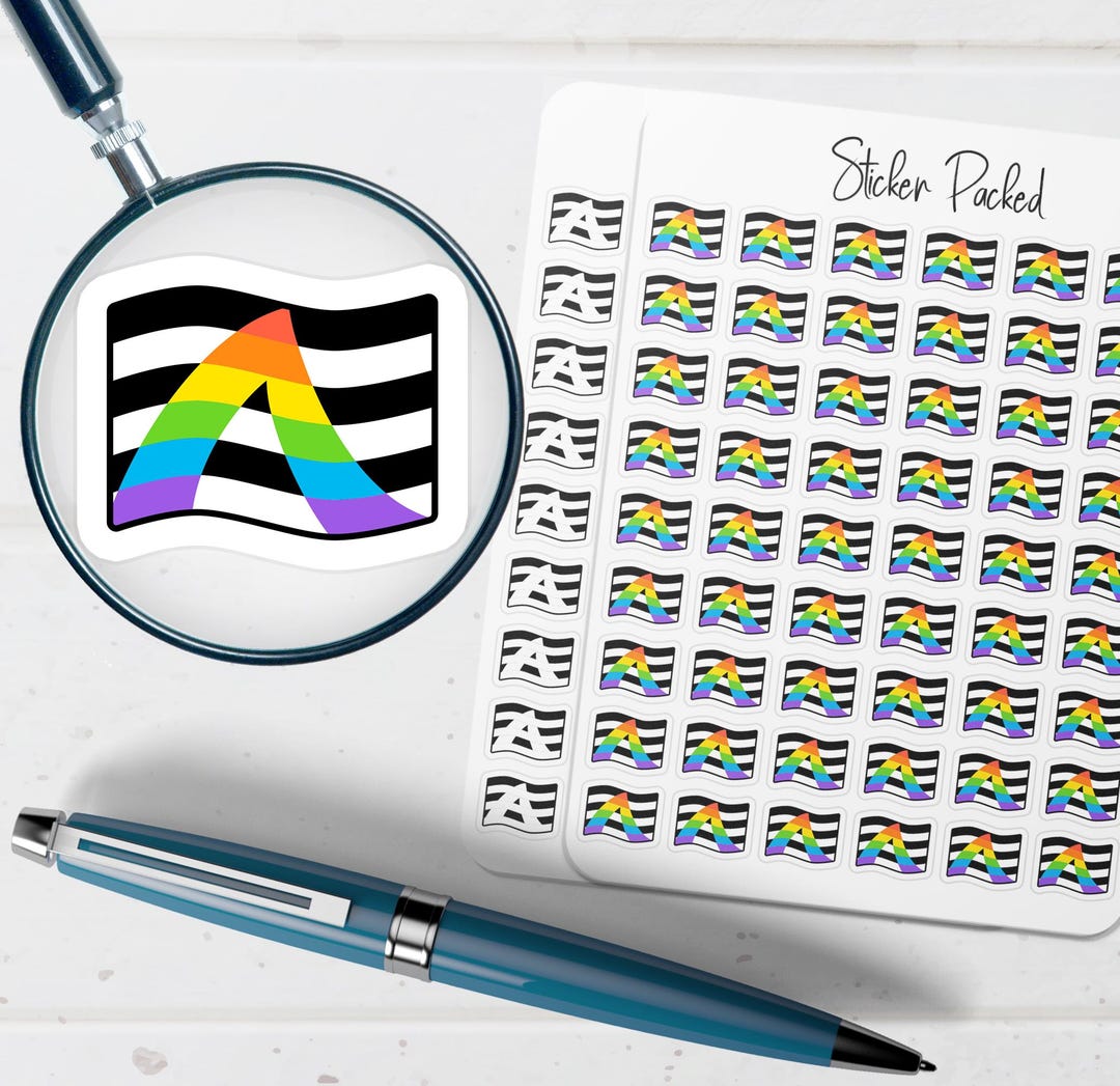 Straight Ally Flag Planner Sticker Straight Ally Flag Icon Sticker ...