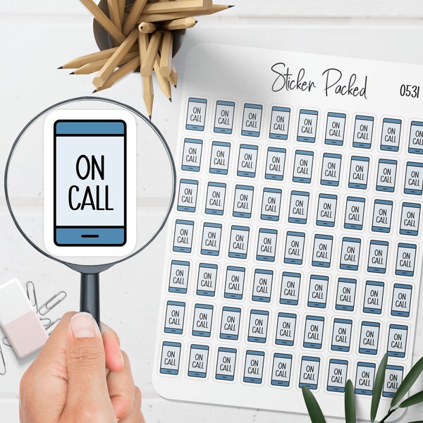 Call Sticker - Etsy