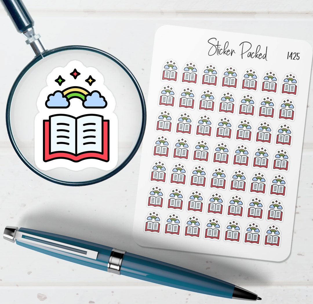 Story Book Planner Sticker Story Book Icon Sticker Story Book Sticker ...