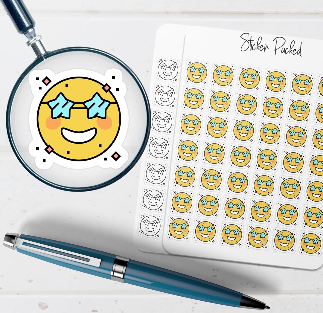 Cool Emoji Planner Sticker Cool Emoji Icon Sticker Cool Emoji Sticker ...