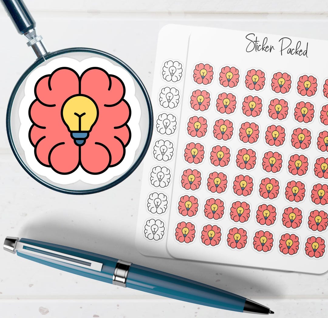 Brainstorming Planner Sticker Brainstorming Icon Sticker Brainstorming ...