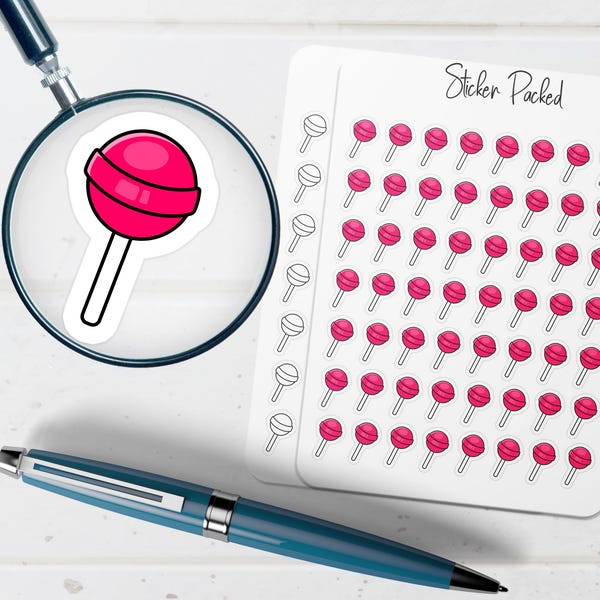 Lollipop Stickers - Etsy